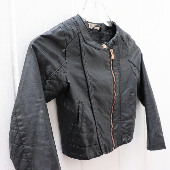 H&M | Jackets & Coats | Hm Girls Black Crop Jacket Us 67y | Poshmark